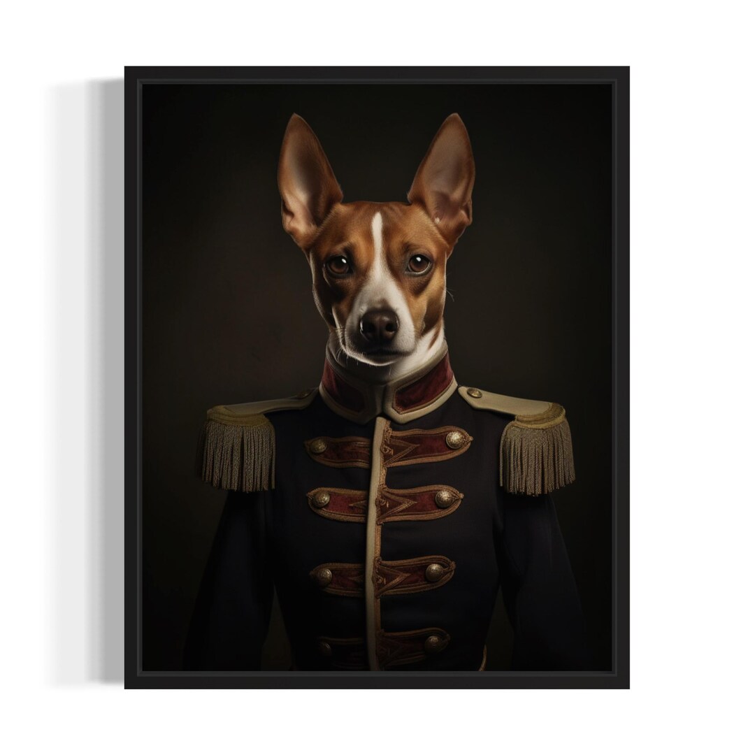 Basenji Poster Art Print, Dog General Humor Wall Art Decor, Dog Lover ...