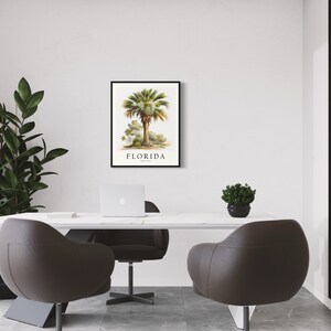 Florida State Tree Art Print, Sabal Palm Tree Wall Art, State Tree ...
