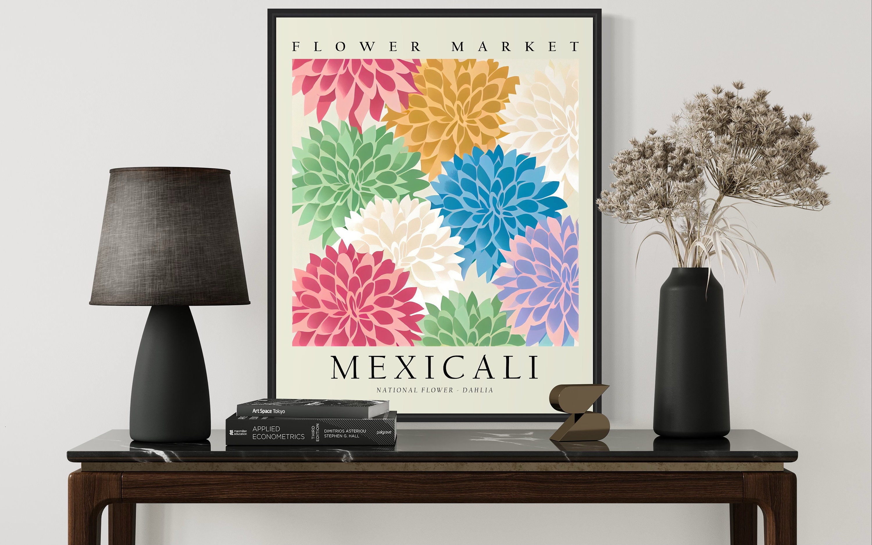 Mexicali Mexico Flower Market Art Print, Mexicali Flower Wall Art ...