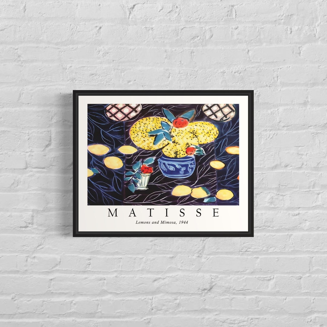 Henri Matisse Lemons and Mimosa, 1944 Vintage Gallery Wall Art, Matisse ...