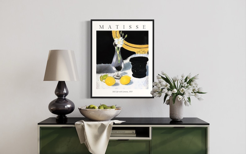 Henri Matisse Still Life With Lemons 1919 Vintage Gallery - Etsy