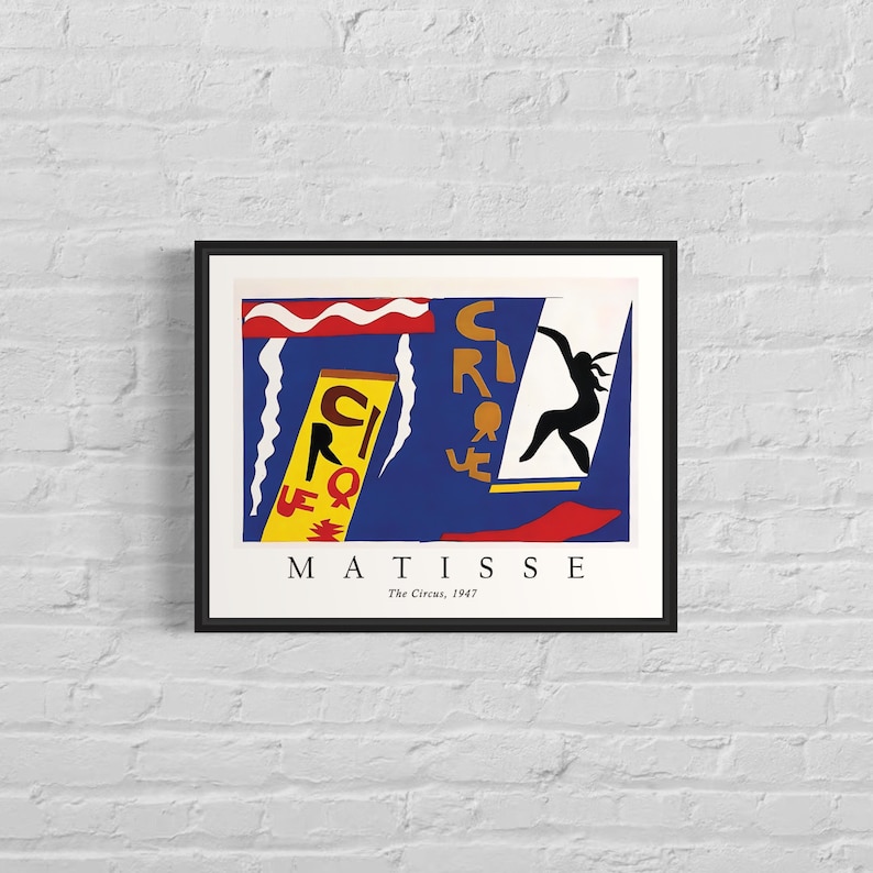 Henri Matisse the Circus 1947 Vintage Gallery Wall Art - Etsy