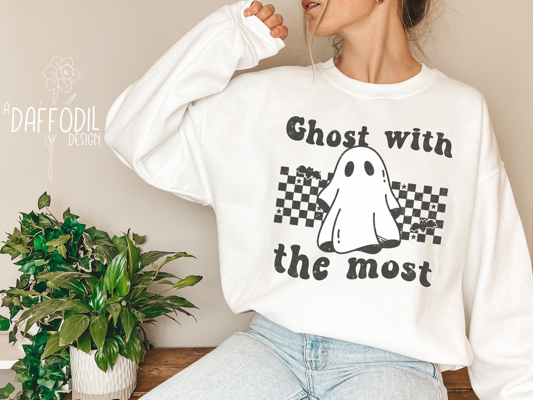Ghost With the Most Spooky Halloween Unisex Heavy Blend - Etsy