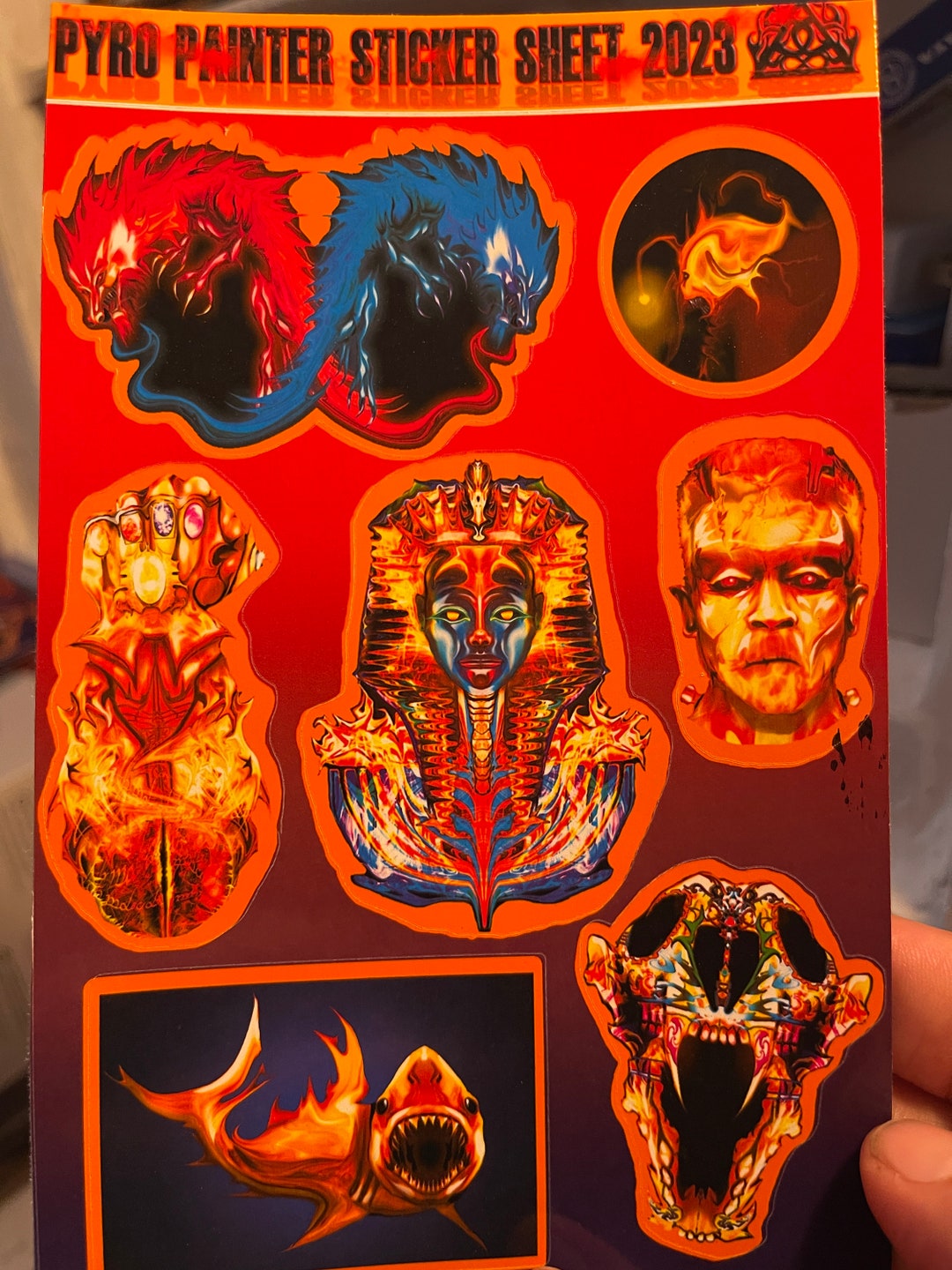 Pyro Painter 2023 Sticker Sheet Limited Edition - Etsy