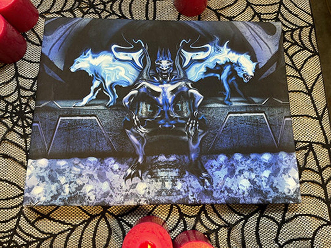 Krown Digital Fire Art by Pyro Painter for Living Room Wall Art ...