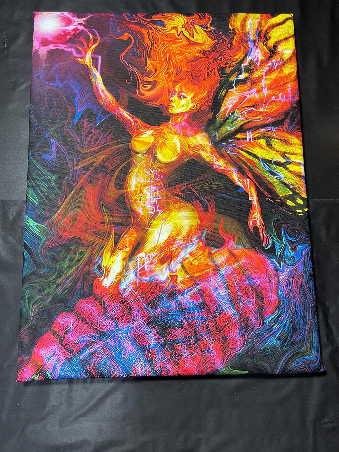 Butterfly is Digital Fire Art by Pyro Painter for Living Room Wall Art ...