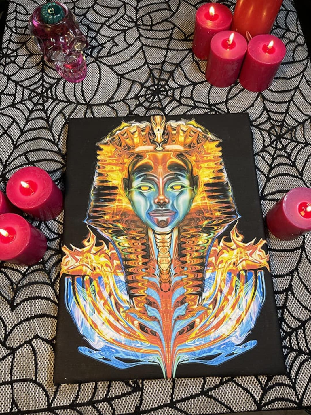 The Mummy is Digital Fire Art by Pyro Painter for Living Room Wall Art ...