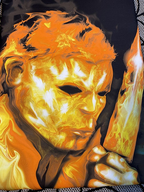 Michael Myers Digital Fire Art by Pyro Painter for #festiveetsyfinds ...