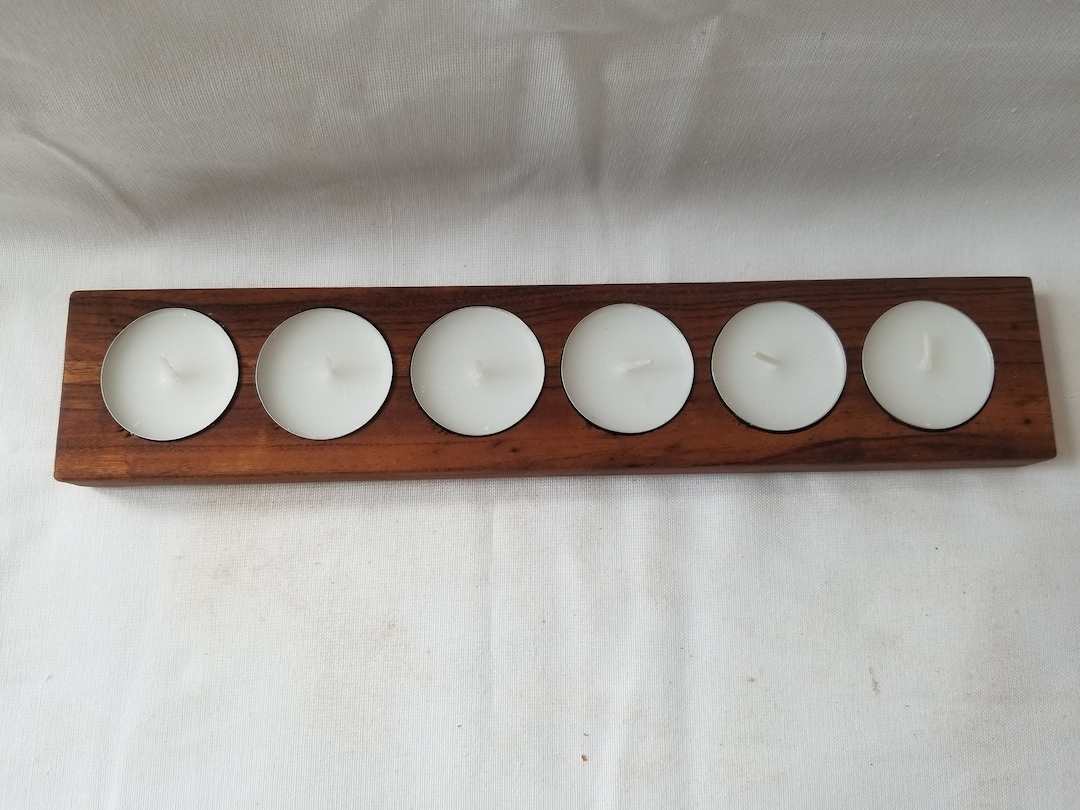 Wooden Votive Candle Holder   Mother's Day Gift   Home Decor 