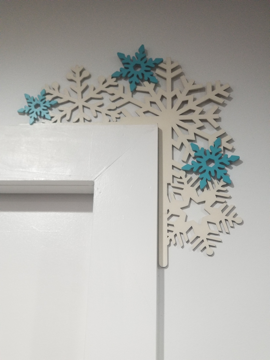 Door Corner Decor / Snowflake Door Corners /christmas Door Corner ...