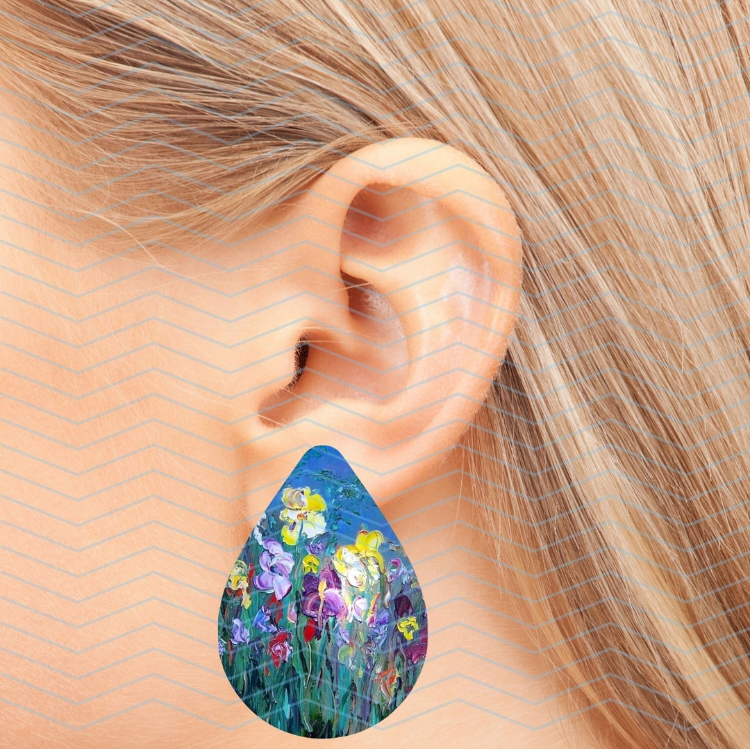 Teardrop Printable Earring Bundle Design Earring Sublimation Designs ...