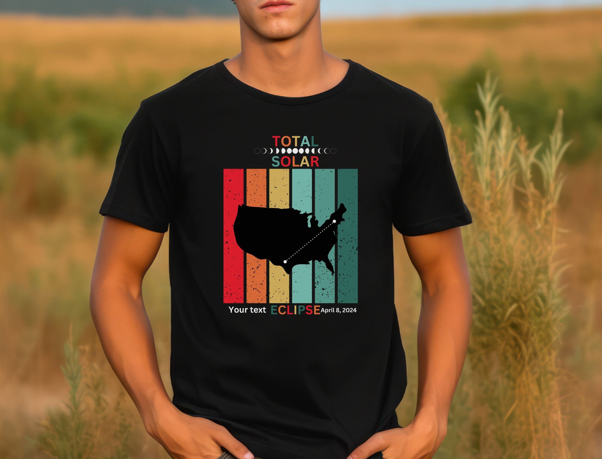 Eclipse Family Personalized Tee Shirt, Total Solar Eclipse 2024 ...