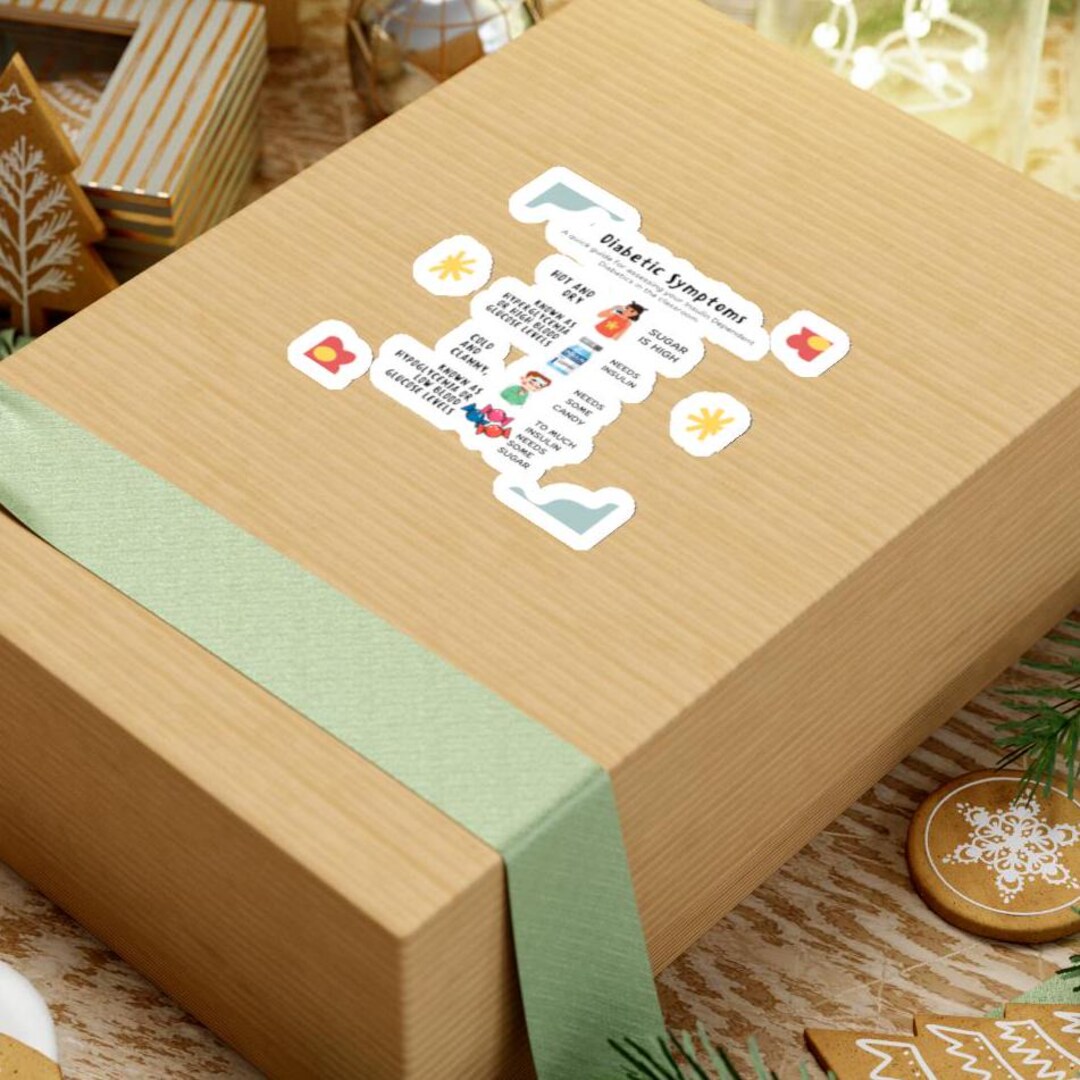 Diabetic Symptoms Awareness Stickers Diabetes Warning Signs Vinyl ...