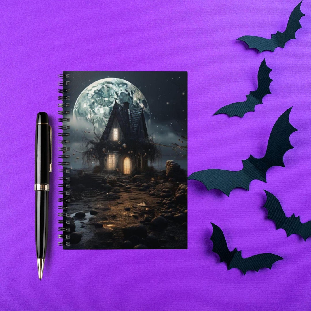 Book Reading Journal, Halloween Spooky Haunted Mansion Journal ...