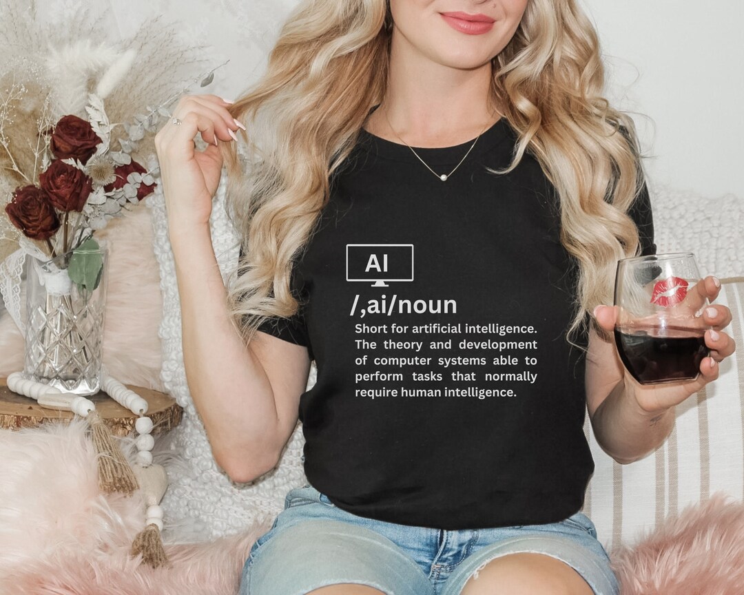 Definition T Shirt, AI Artificial Intelligence Shirt, T Shirts, Definition Tee Shirt, Minimalist ...