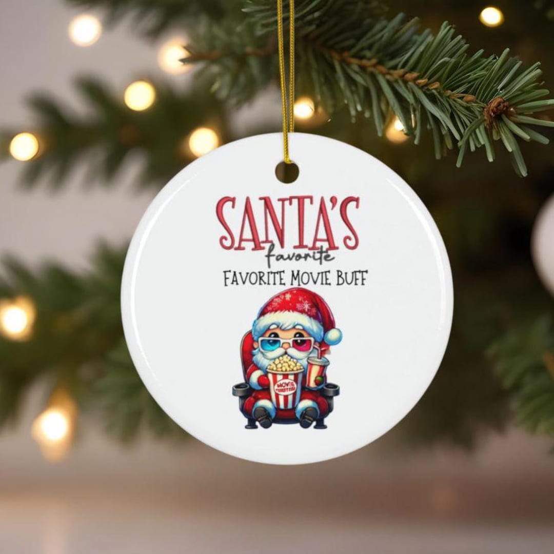 Ceramic Ornaments, Movie Buff Santas Favorite Christmas Decor ...
