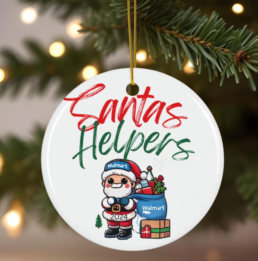 Personalized Santa's Helper Personalized Ceramic Ornament, Delivery ...