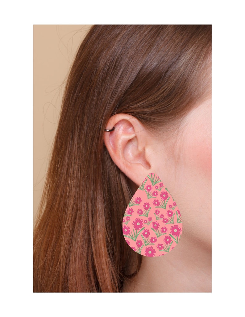 Teardrop Printable Earring Bundle Design Earring Sublimation Designs ...