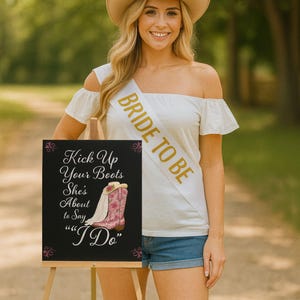 Bridal Shower Welcome Sign Country Boots Custom Wedding Decor, Boots ...