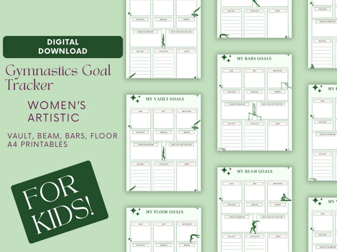 Gymnast Resource Digital Download Gymnastics Printable Skill - Etsy