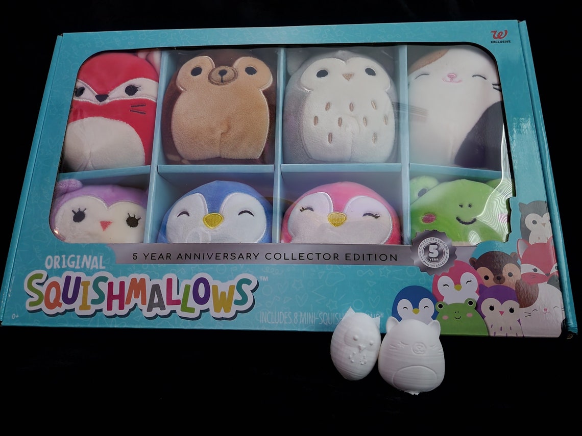 Squishmallow Set With Custom Made 3D Printed Raw Squishmallow - Etsy