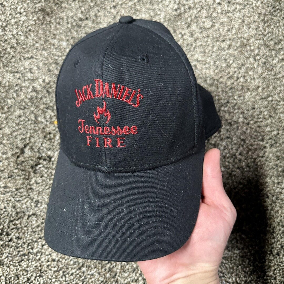 Jack Daniel’s Tennessee Fire Black & Red Ball Cap One Size Adjustable ...