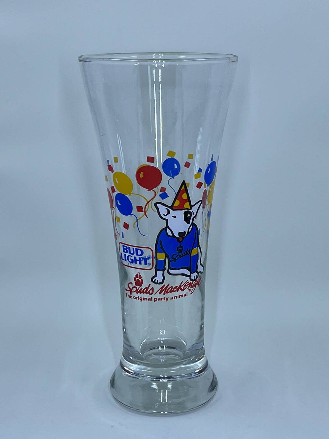 1987 Budweiser Spuds Mckenzie Beer Glass - Etsy