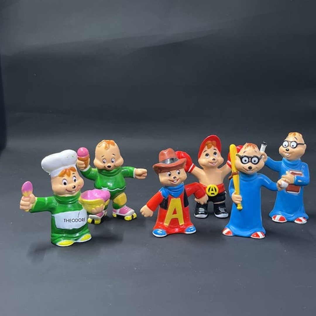 Vintage 1983 Alvin and the Chipmunks Action Figures - Etsy