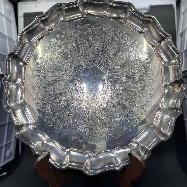 Chippendale Silver Tray - Etsy