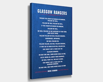 Glasgow Rangers Framed Print - Etsy UK