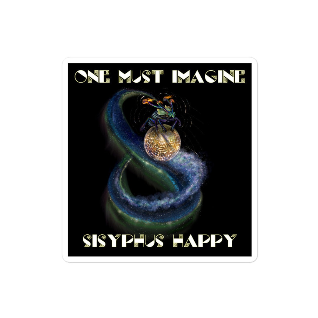 Sisyphus Scarab Sticker - Etsy
