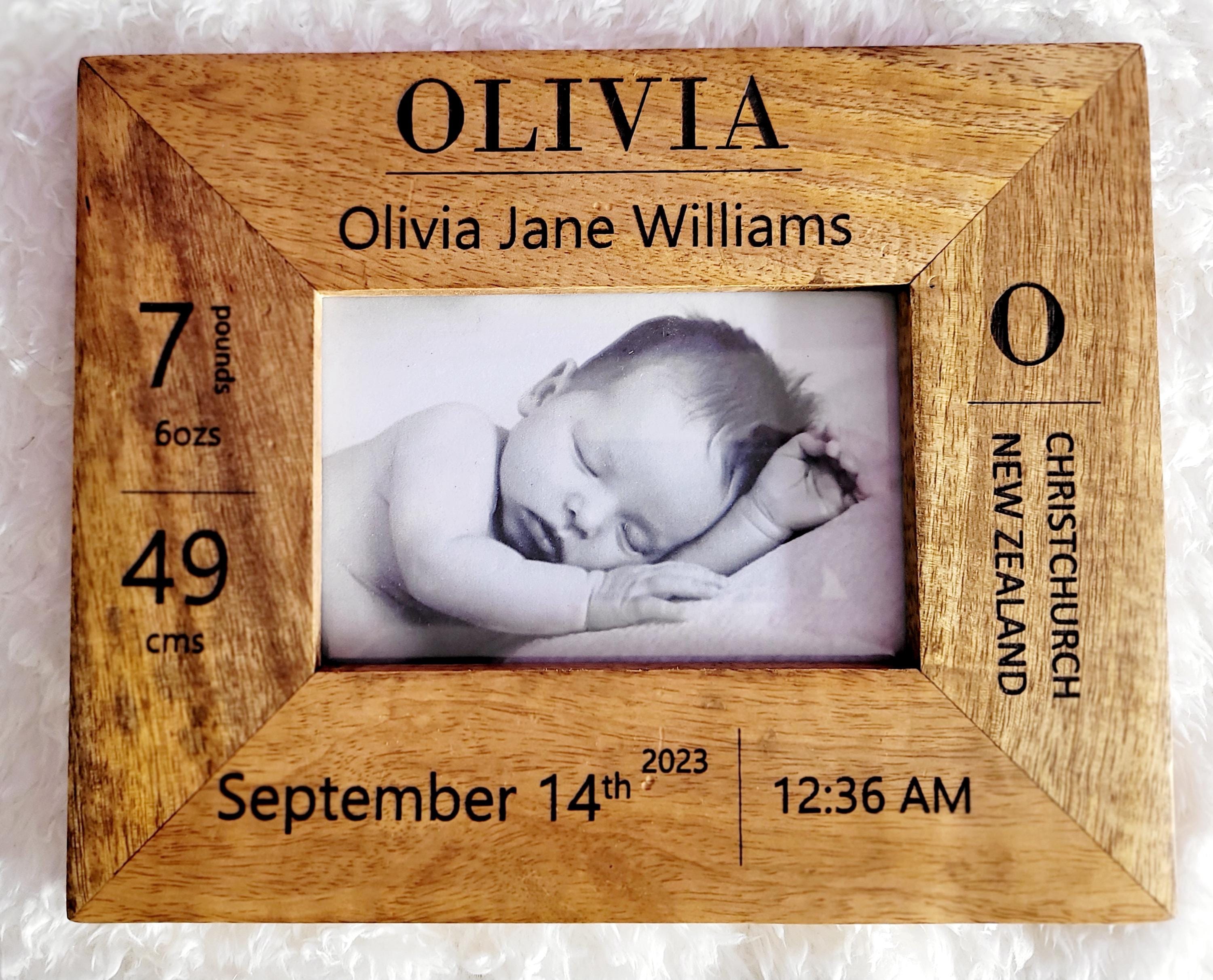 Personalised Baby Photo Frame, Newborn New Baby, Christmas Gifts ...