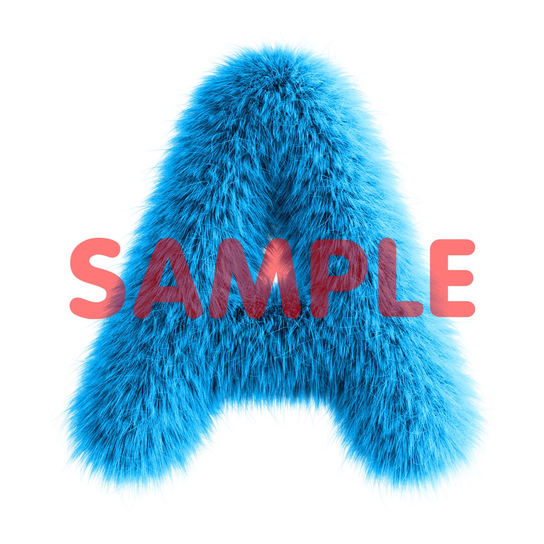 Digital Download Faux Fur Fuzzy Plushie Letters Alphabet & - Etsy