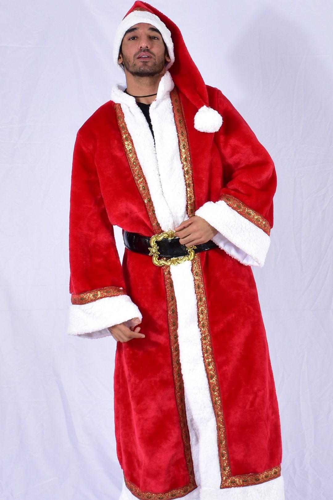 Men's Santa Claus Robe, Santa's Luxurious Loungewear, Unisex Robe - Etsy