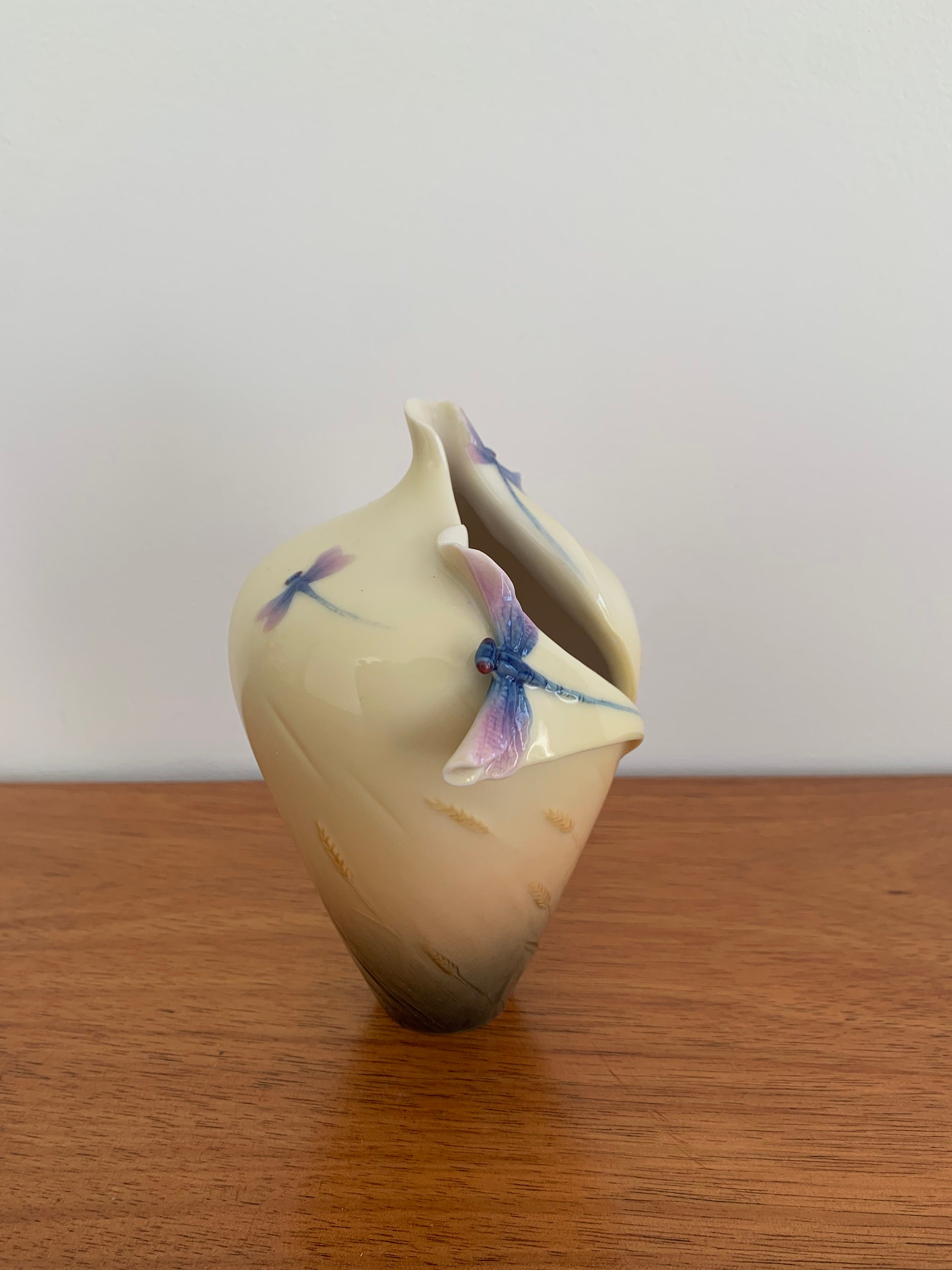 Franz Porcelain Dragonfly Vase - Etsy