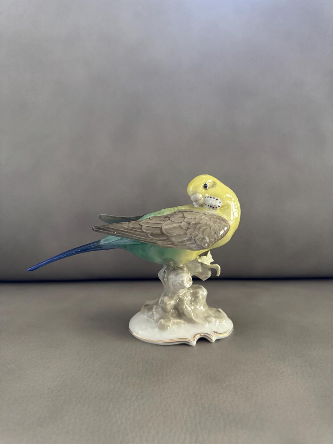 Rare Vintage Budgie/parakeet Bird Porcelain Figurine by Hutschenreuther ...