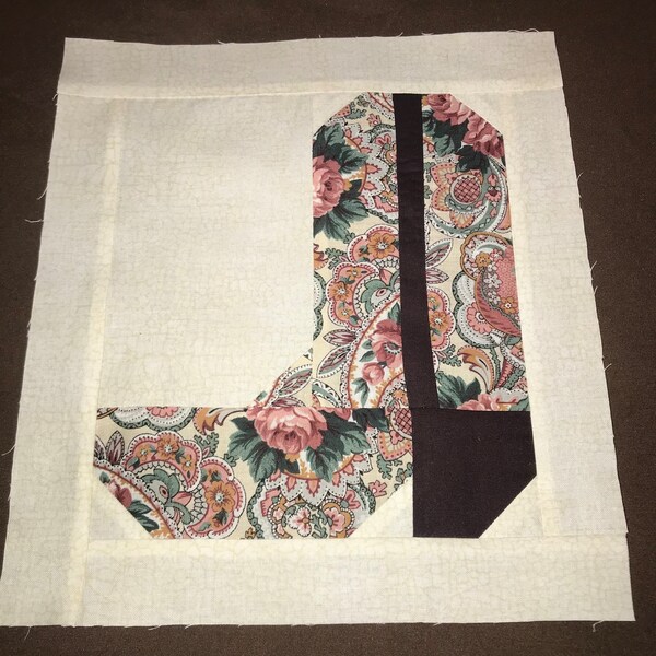 Boot Quilt Pattern - Etsy