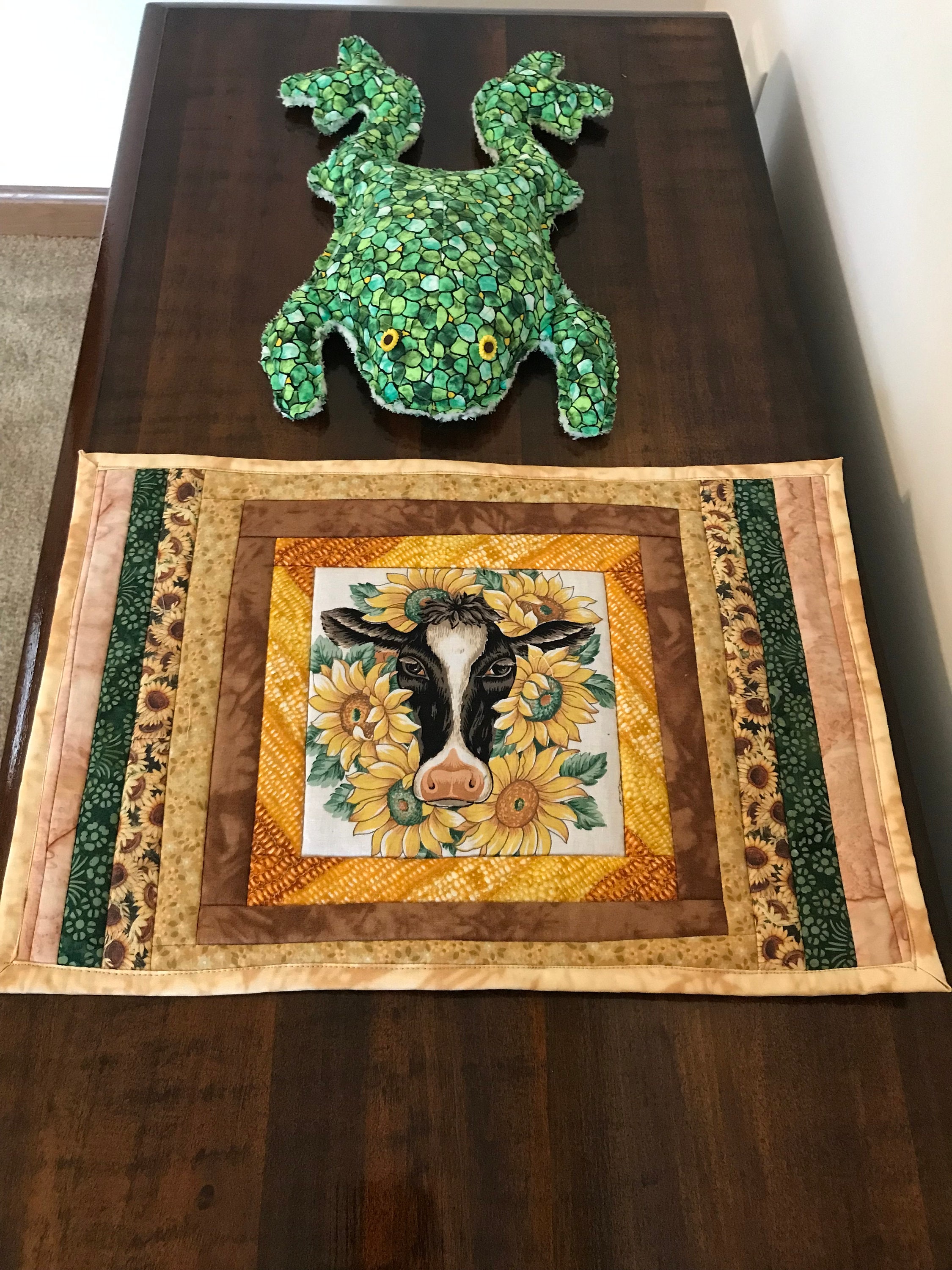 Quilted Dish Drying Mat Dairy Cow - Etsy