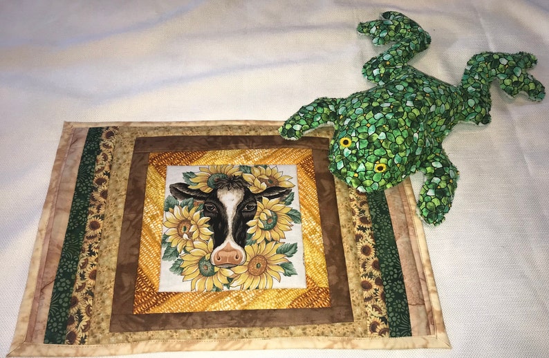 Quilted Dish Drying Mat Dairy Cow - Etsy