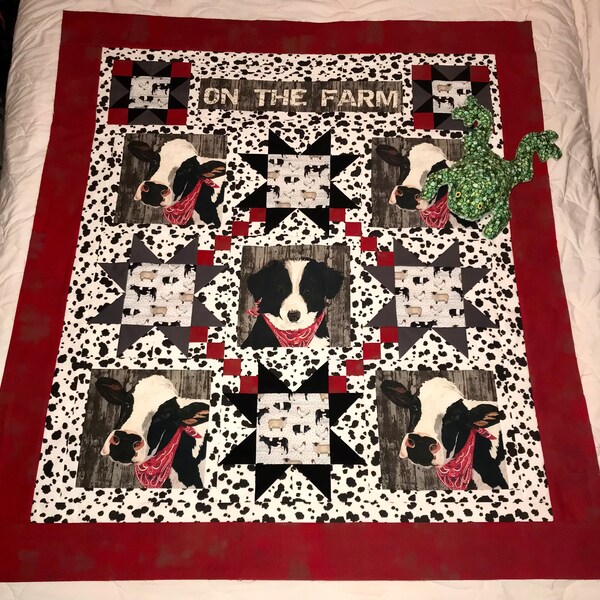 Cow Quilt Block Pattern - Etsy