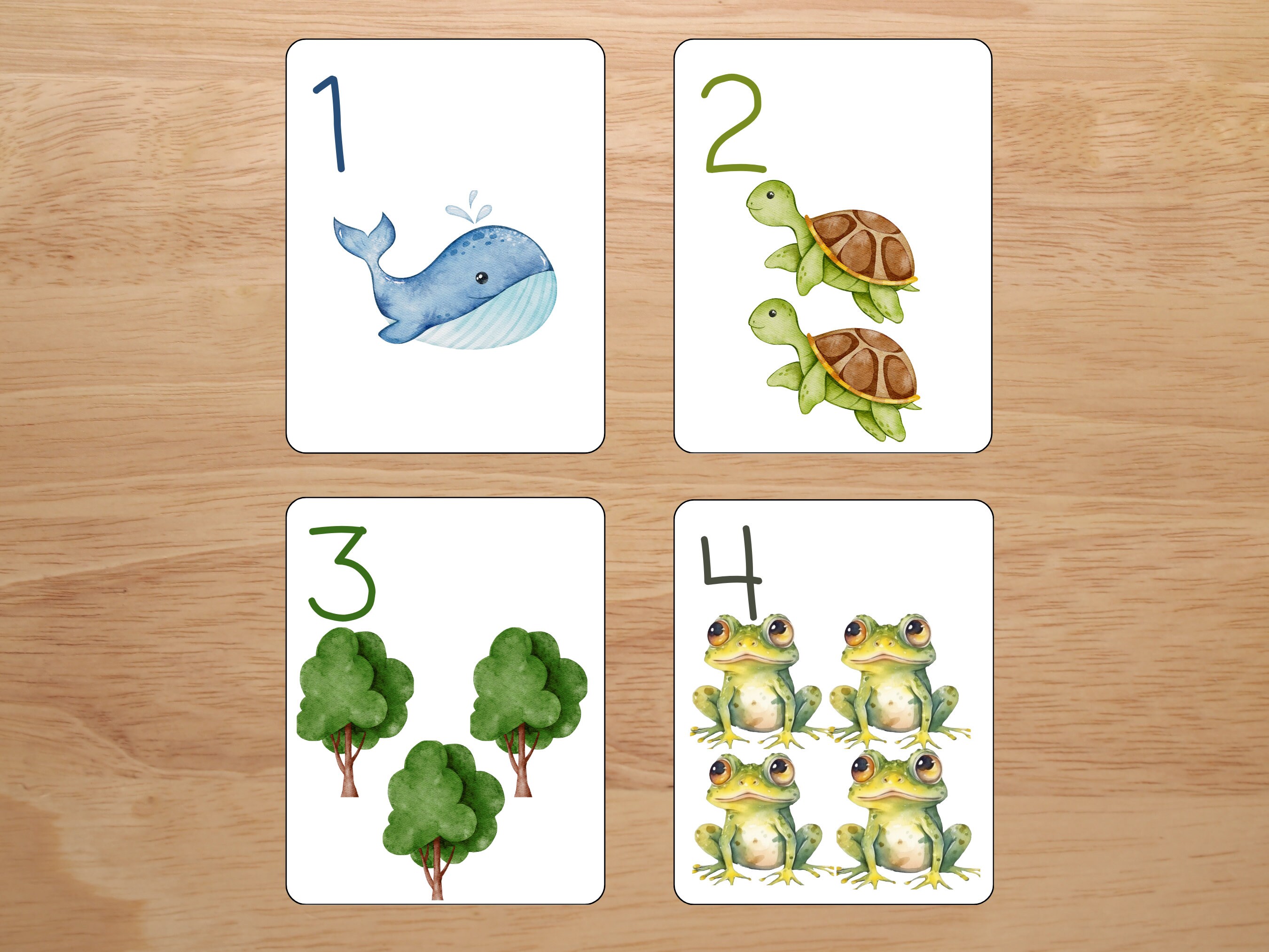 Printable Number Flashcards, Preschool Learning, Toddler Learning, 123 ...