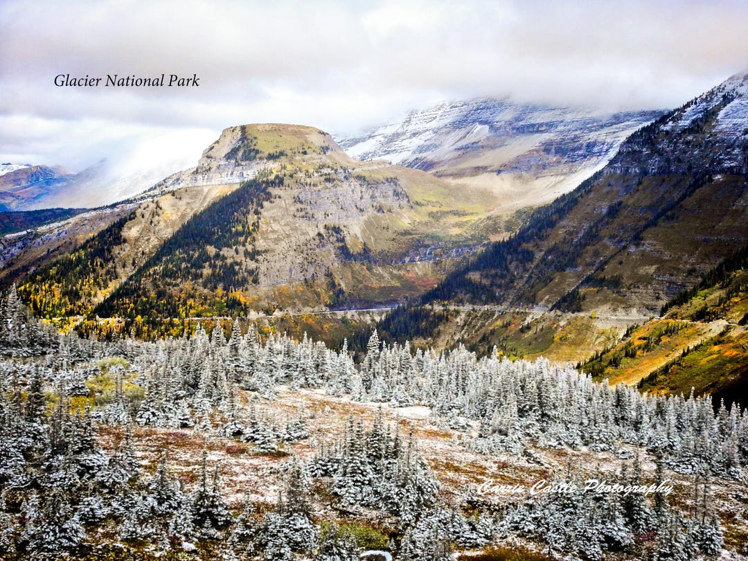 Glacier National Park Photography/montana Landscape Scenery/canvas ...