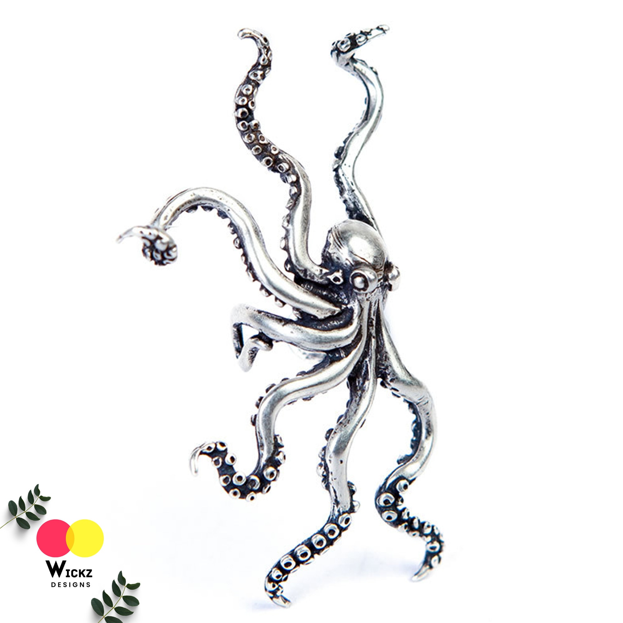 925 Sliver Octopus Ear Cuff Octopus Earring Tentacle - Etsy