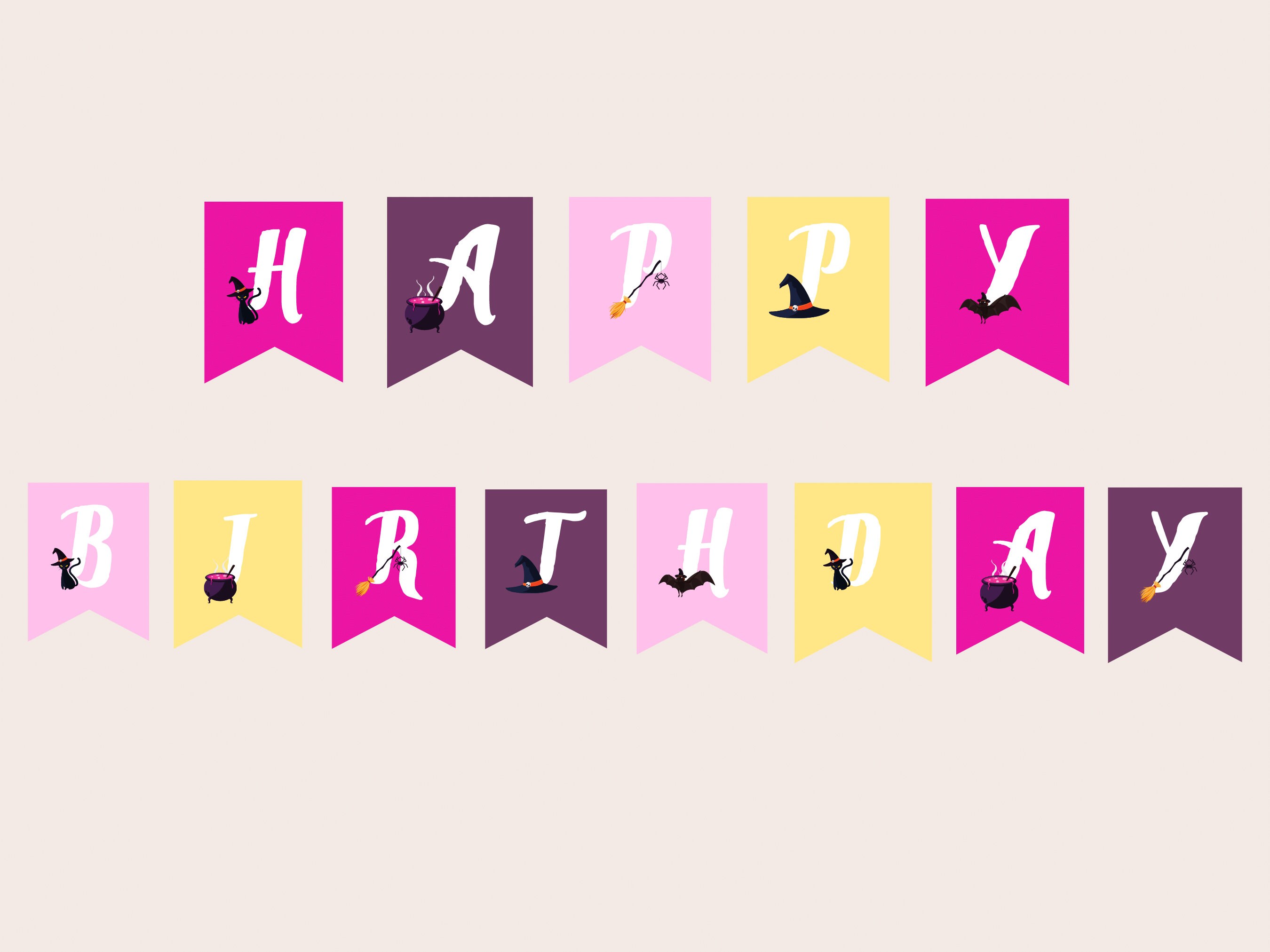 Bewitched Birthday Bash Printable Invitation, Girl's Birthday Party ...