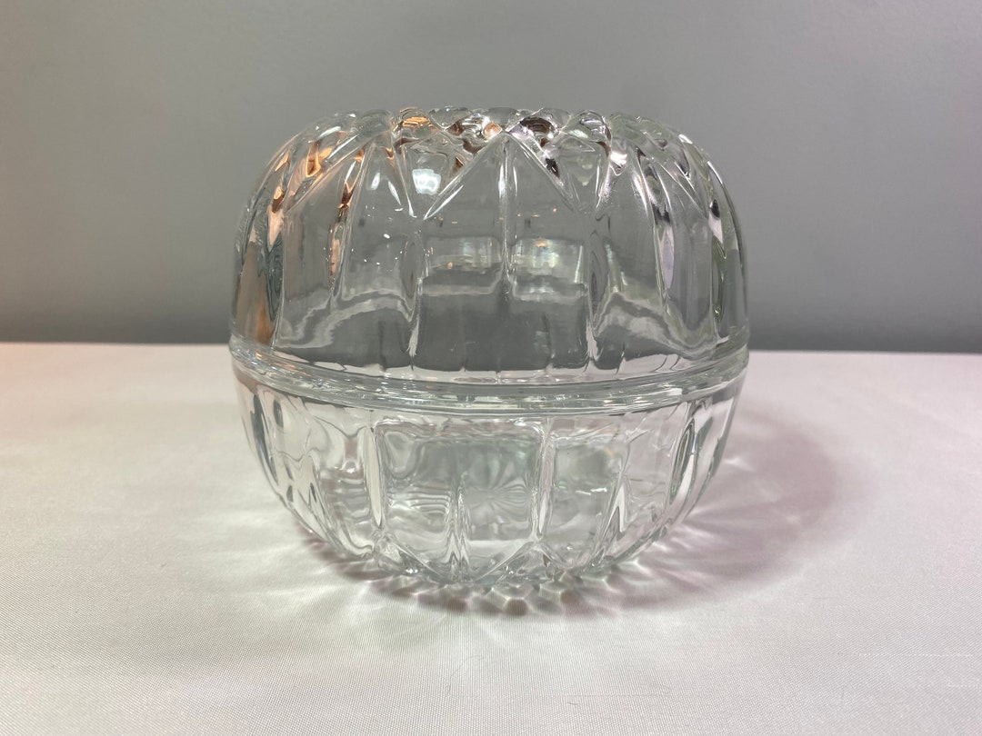 Vintage Homco Fairy Lamp Home Interiors Diamond Cut Clear Crystal Ball ...