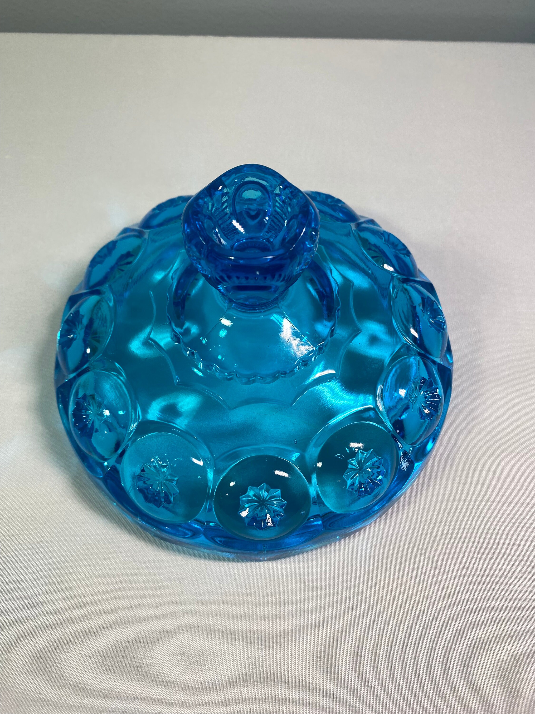 Vintage L.E. Smith Footed Candy Compote Dish With Lid Cover - Etsy
