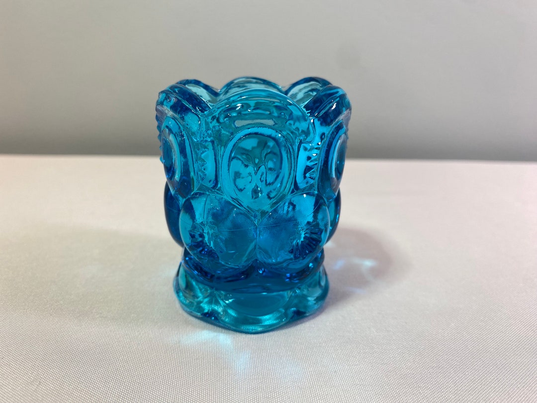 Vintage Toothpick Holder - LE Smith Glass - Moon and Stars - Colonial ...