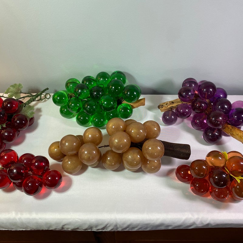 Lucite Grapes - Etsy