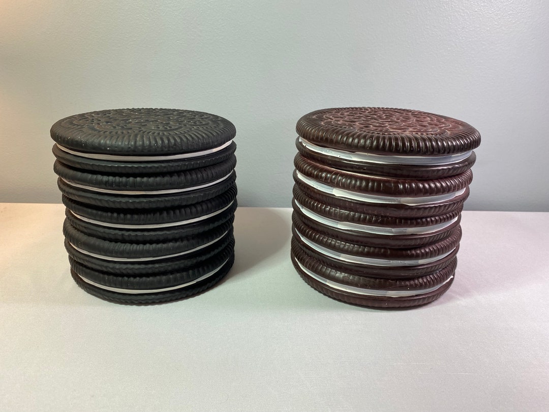 Vintage GHC & Taiwan Oreo Cookie Jars - Etsy