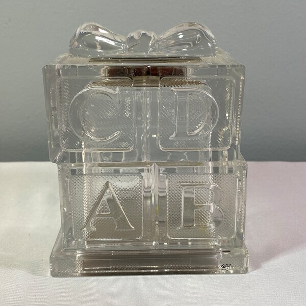 Glass Block Piggy Bank - Etsy